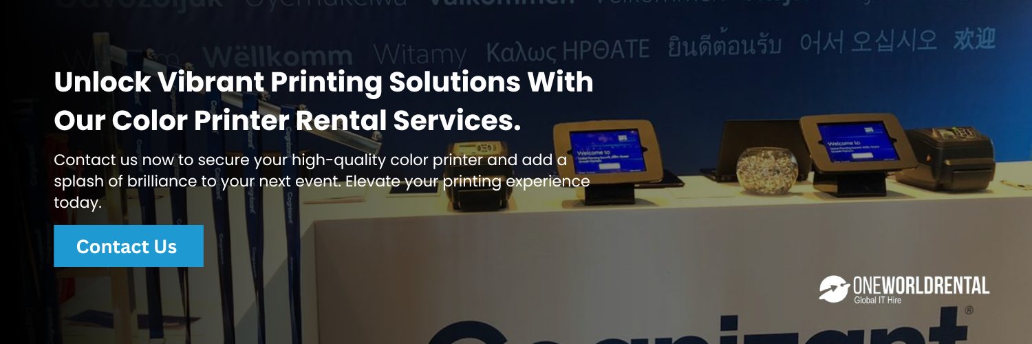 Printers Rental | Empowering Your Event's Print Needs